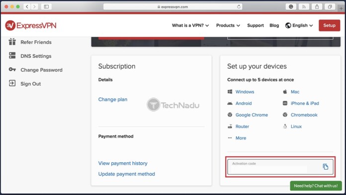 Cómo Encontrar y Usar un Código de Activación de ExpressVPN | TechNadu ...